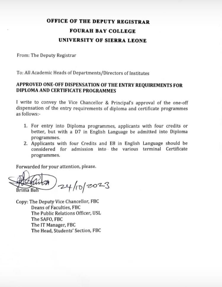 FBC Eases Entry Requirements For Diploma And Certificate Programs ...