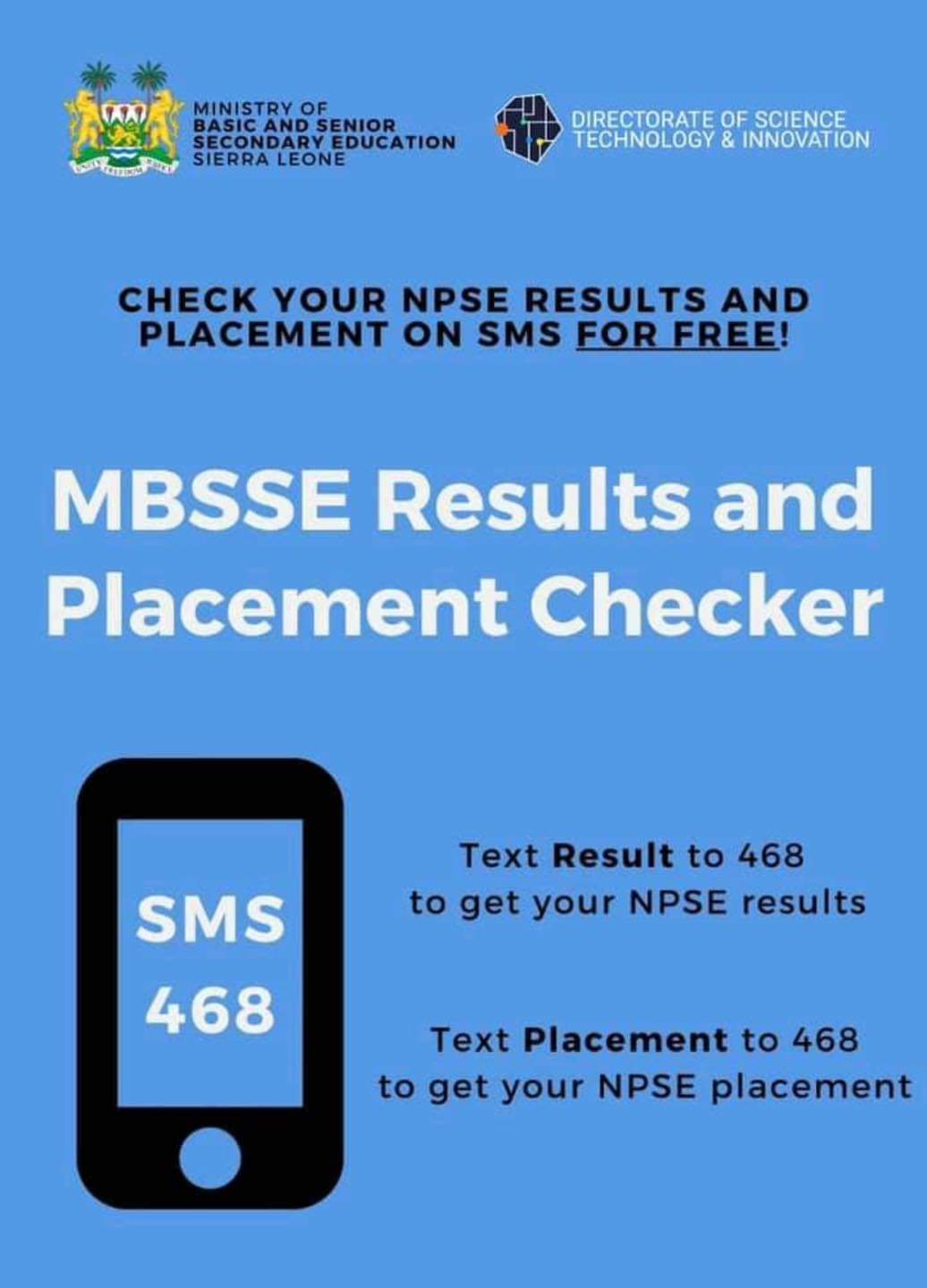 Education Minister Announces Free SMS Access For NPSE Results | Sierra ...
