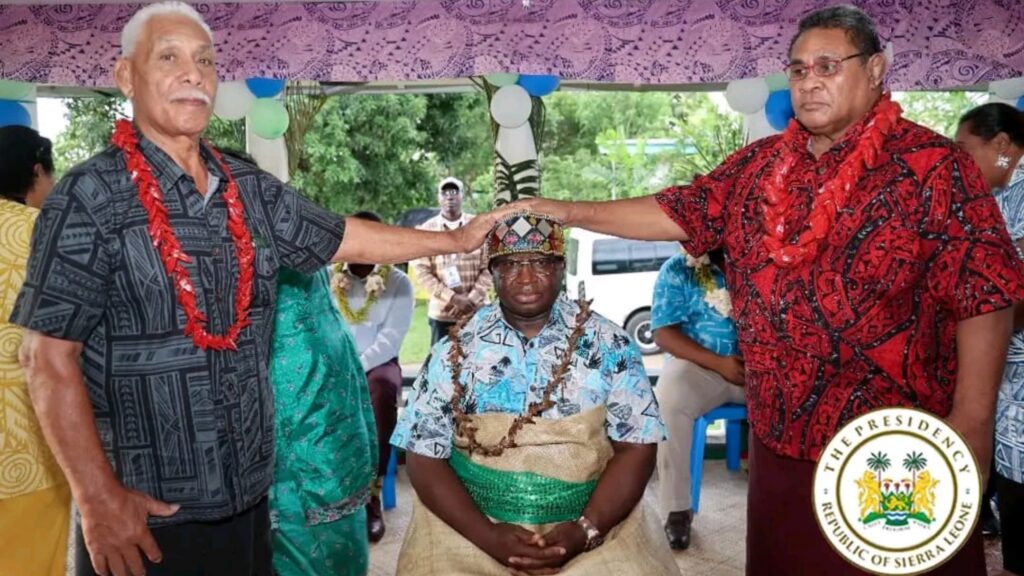 President Bio Crowned As King In Samoa | Sierra Leone Monitor